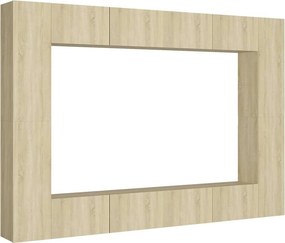 8dílný set TV skříněk dub sonoma kompozitní dřevo 3078985