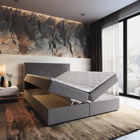 MSL Kontinentální čalouněná postel MADONA (140 x 200 cm) Barva látky: INARI 52