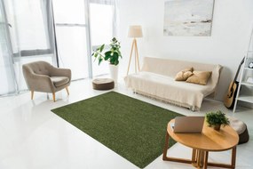 Lano - koberce a trávy Neušpinitelný kusový koberec Nano Smart 591 zelený - 400x500 cm