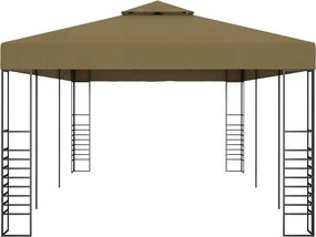 Zahradní altán 6 x 3 x 2,7 m taupe 180 g/m² 312230