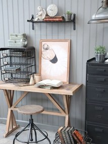 Francouzský stůl z recyklovaného dřeva Marseille - 117*46*77 cm