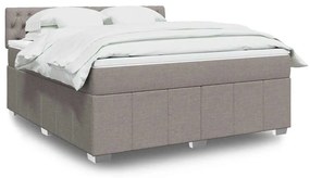 Box spring postel s matrací taupe 180x200 cm textil 3287158