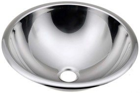 Sapho - Umyvadlová mísa, průměr 41 cm, bez přepadu, nerez 13030.B