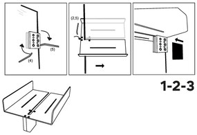 Nimco Police na sklo sprchového koutu