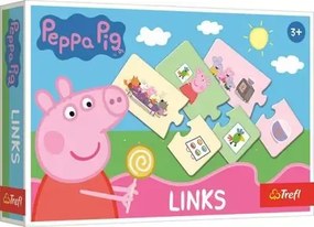 Trefl - Puzzle - Links Prasátko Peppa / 2x14 dílků / od 3 let