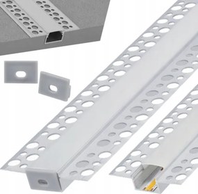 BERGE LED hliníkový profil zapuštěný 2m - sada