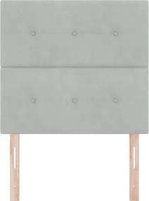 Čelo postele Světle šedá 80 cm samet 3337789
