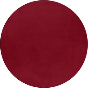 Ayyildiz, Kusový koberec Pouffy 5100 Red kruh, 200x200 (průměr) kruh, červená, obývací pokoj