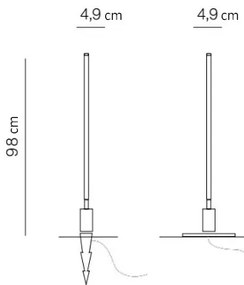 Azzardo AZ5338 - LED Venkovní lampa FREDO LED/12W/230V IP54 98 cm
