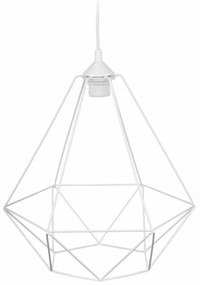 Závěsná lampa Paris Diamond 35 cm bílá