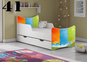 Plastiko Dětská postel se šuplíky Duha - 41 - 160x80