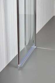 ARTTEC Dvoukřídlé sprchové dveře do niky SALOON 85 - 90 cm čiré sklo PAN00889