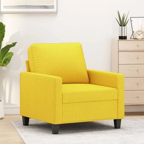 Křeslo světle žluté 60 cm textil