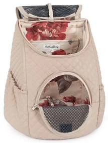 Muffin&Berry Cestovní batoh pro psy a kočky Flora béžový Velikost: S