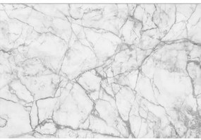 DIMEX | Samolepicí vliesová fototapeta na zeď Bílý mramor MA-5-0178 | 375 x 250 cm | bílá, šedá