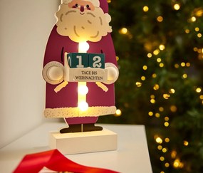 Tchibo - LED kalendář »Santa« - barva: vícebarevná