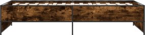 vidaXL Rám postele 100 x 200 cm kompozitní dřevo a kov [845238] Barva: hnědý dub