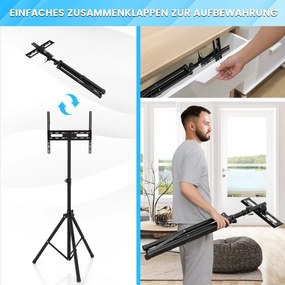 Costway Výškově nastavitelný televizní stojan pro 21–47 palcové plazmové/LCD/LED