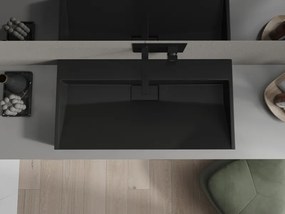 Mexen Ava umyvadlo na desku z konglomerátu B/O 90 x 46 cm, černé - 23019070