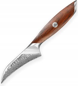 Kuchyňský loupací nůž Paring 100 mm Dellinger Rose Wood Damascus