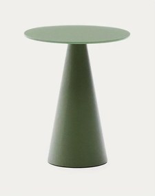 Kulatý odkládací stolek se skleněnou deskou ø 30 cm Wilshire – Kave Home