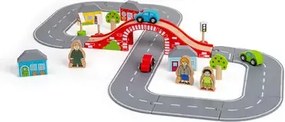 Bigjigs Rail Dřevěná silnice osmička / od 3 let