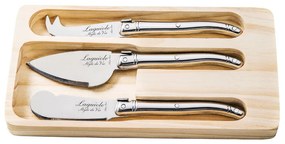 LAGUIOLE Premium - nože na sýr 3 ks, rukojeť nerez