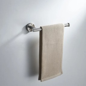 Rea Modern, koupelnový věšák na ručník 26,5cm, 6610a, broušená ocel, REA-98014