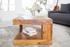 Bighome - Konferenční stolek MAKASSAR 60 cm – medová