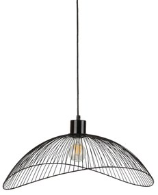 Závěsné designové osvětlení NUNEZ, 1xE27, 40W, černé, 50cm Italux Nunez PND-1702-1-L-B