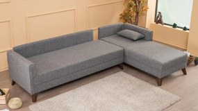 Hanah Home Designová pohovka BELLA šedá pravá 275 cm 825BLC1502