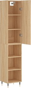 vidaXL Skříň highboard 34,5 x 34 x 180 cm kompozitní dřevo [3198964] Barva: hnědý dub