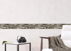 Samolepící bordura na zeď Kamenné Zdivo | 5 m x 13.8 cm | DWB8473
