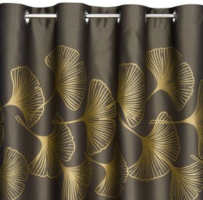 ZATEMŇOVACÍ ZÁVĚS NA KROUŽCÍCH HARMONY 140X250 CM HNĚDÁ