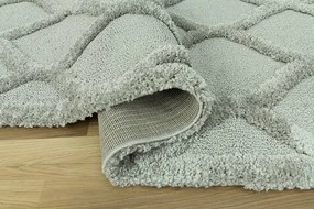 Koberec Berber 6844l. 3D světle šedý