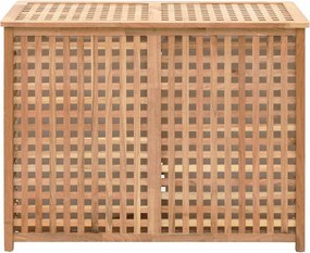 Koš na prádlo 87,5 x 46 x 67 cm masivní ořechové dřevo 247604
