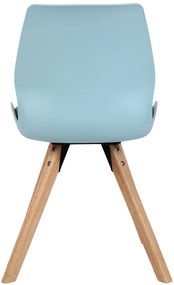 Jídelní židle Carnforth - 2 ks - umělá hmota | modré