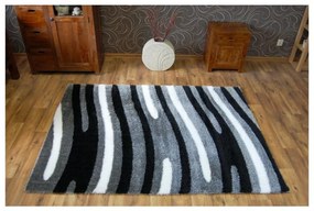 Luxusní kusový koberec Shaggy Antis šedý 80x150cm