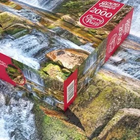 CHERRY PAZZI Puzzle Lesní kaskáda / 2000 dílků / 100 x 70 cm