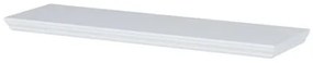 Autronic Nástěnné polička Polička nástěnná 80 cm, MDF, barva bílá, baleno v ochranné fólii (P-025 WT)