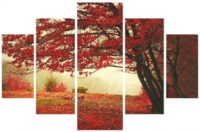 Vícedílný obraz Rudý Podzim 92 x 56 cm