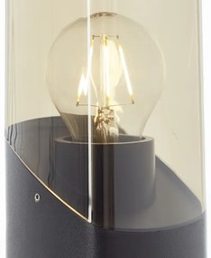 Brilliant - Venkovní lampa MINOU 1xE27/10W/230V 60 cm IP44 černá/kouřová