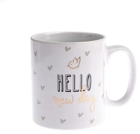 Porcelánový hrnek Dakls Hello New Day, 650 ml