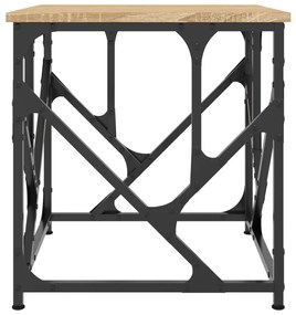 Konferenční stolek dub sonoma 45x45x47,5 cm kompozitní dřevo - Default Title