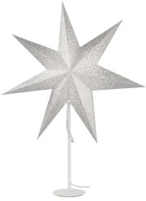 EMOS Dekorativní vánoční svícen s papírovou hvězdou, 1xE14, 45x67cm, zlatá s bílým stojanem DCAZ14