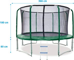 Marimex 366 cm + vnitřní ochranná síť + žebřík 19000101