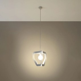 Sollux Lighting Závěsná lampa TRES bílá