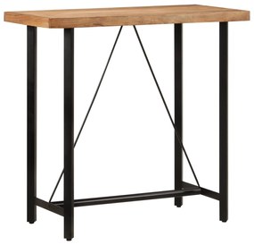 vidaXL Barový stůl 110 x 55 x 107 cm masivní akáciové dřevo a železo