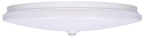 SOLIGHT LED stropní světlo PLAIN s PIR sensorem, 18W, 1260lm, 3000K, kulaté, 33cm