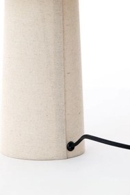 Bílá stolní lampa s textilním stínidlem (výška 50 cm) Musaby – Light &amp; Living